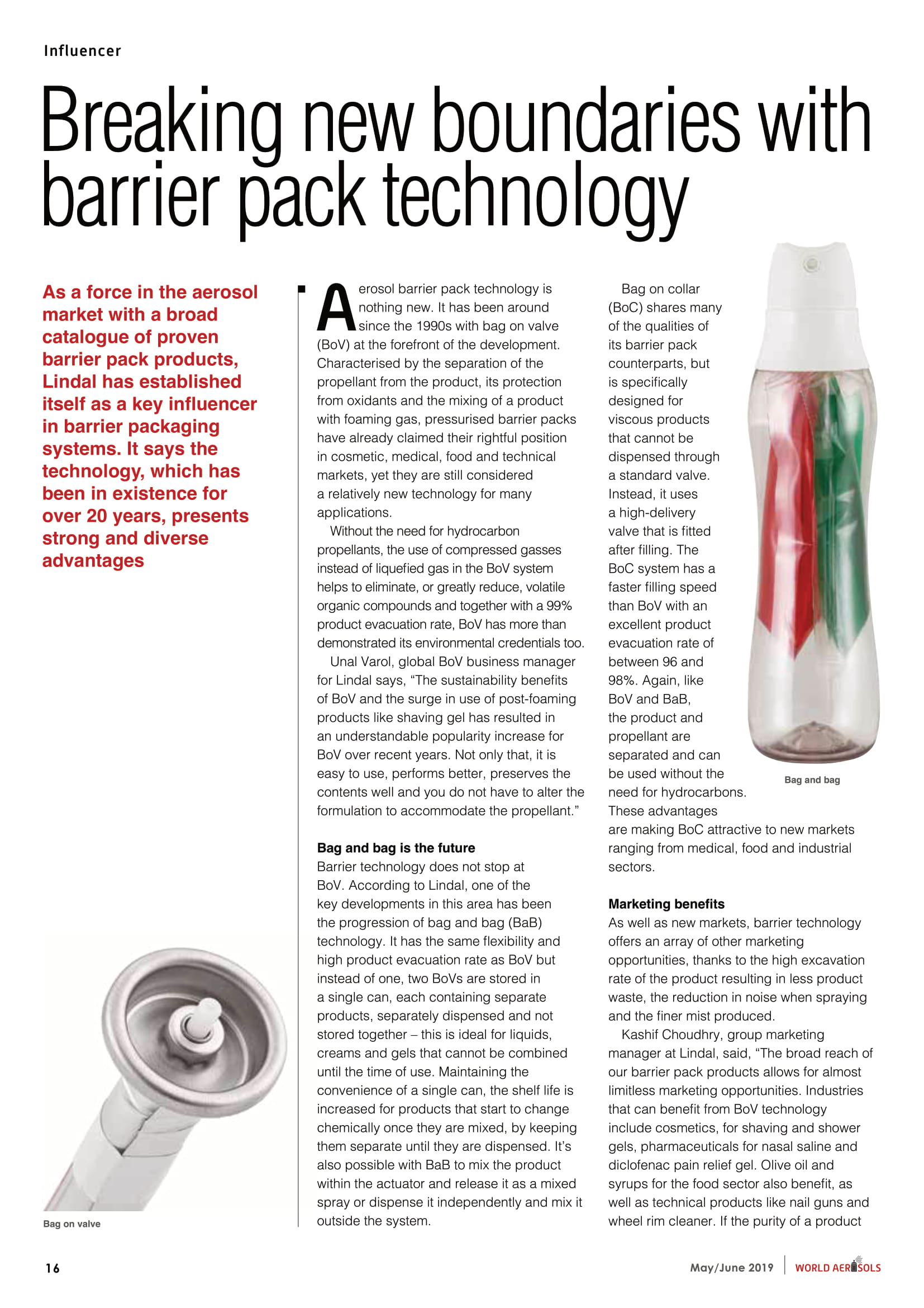 Breaking new boundaries with barrier pack technology - Lindal Group