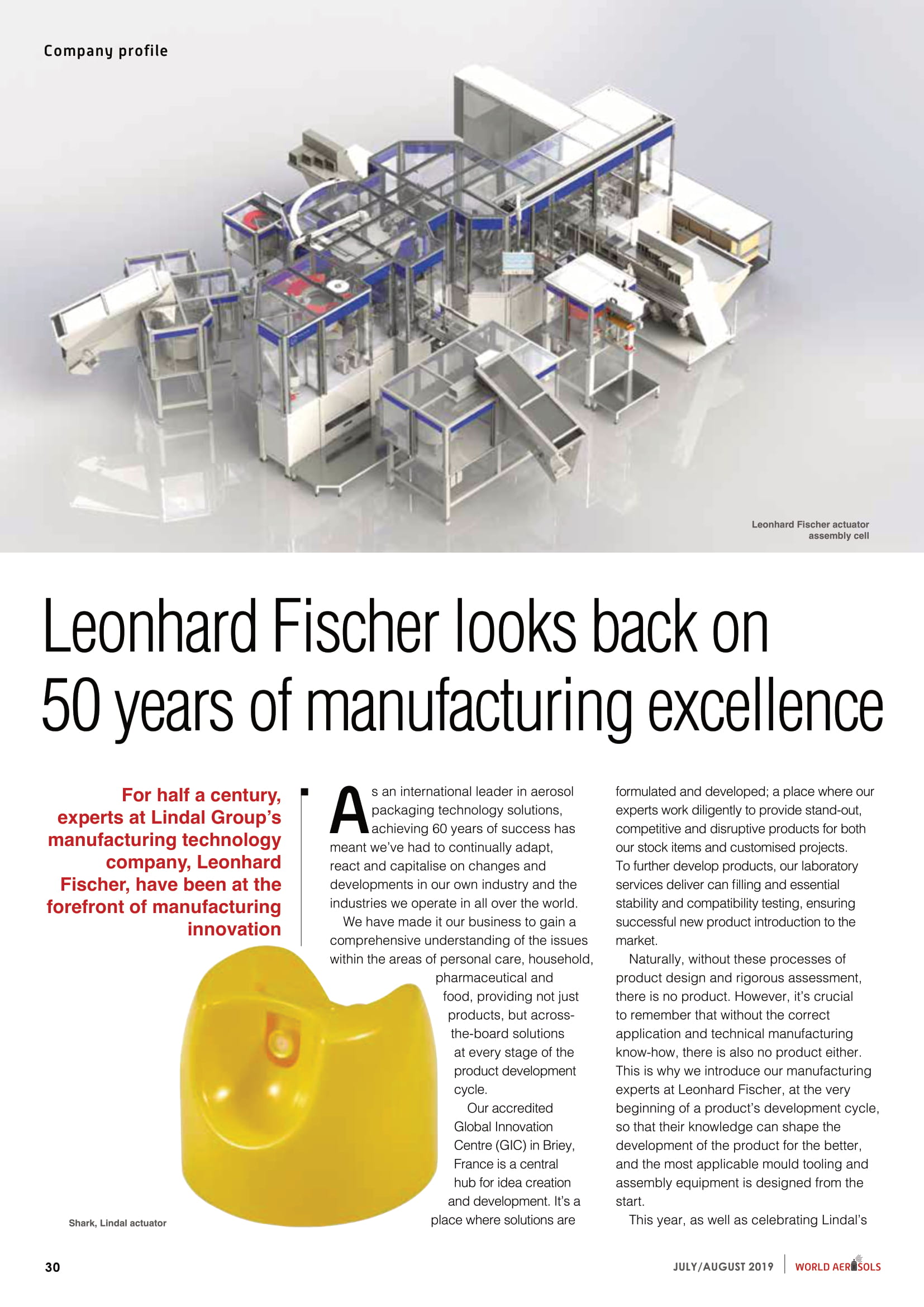 Leonhard Fischer looks back on 50 years of manufacturing excellence ...